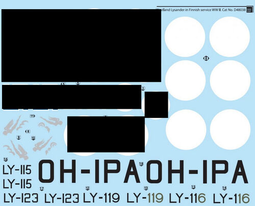 SBS Model D48038 Westland Lysander in Finnish Service WW II