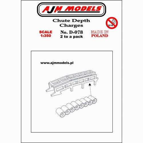 AJM Models D-078 Chute Depth Charges (long)