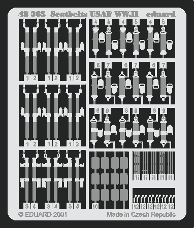 Eduard 48365 Seatbelts USAF WWII