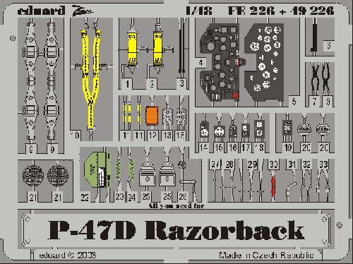 Eduard 49226 P-47D-20 Tamiya