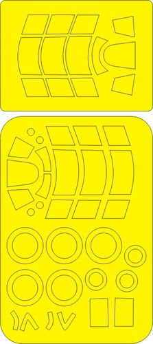 New Ware AM0118 Hawker Hurricane Mk.Iic and Mk.IIb EXPERT masks for Fly Models