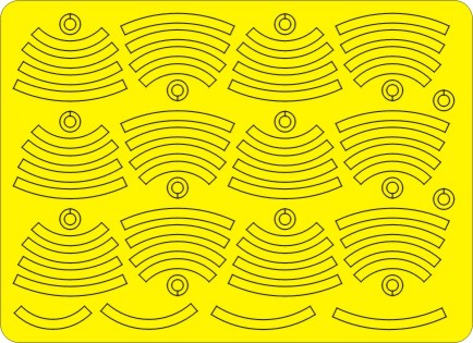 New Ware AM0009 Mk.82 bombs with two stripes each for Aircraft Weapons: A for Hasegawa