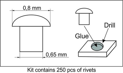 Plus Model 476 Rivets 0,8