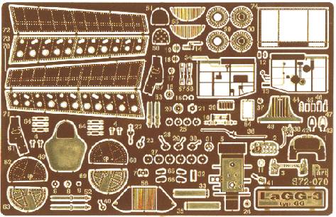 Part S72-070 LaGG-3 type 66 Dako Plast