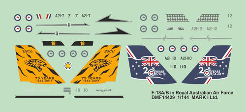 Mark I Decals DMF14429 F/A-18 A/B in RAAF Decals