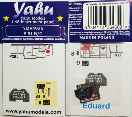 Yahu Models A4926 P-51 B/C (For Eduard)
