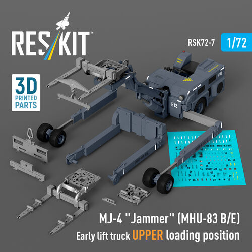 RES/KIT K72-0007 MJ-4 'Jammer' (MHU-83 B/E) Early Lift Truck UPPER Loading Position (3D Printed Model Kit)