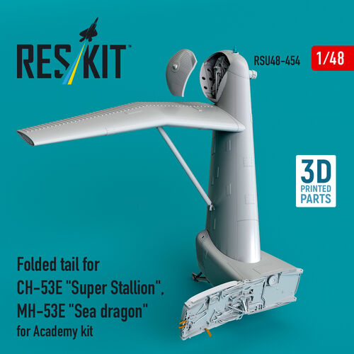 RES/KIT U48-0454 Folded Tail For CH-53E 'Super Stallion', MH-53E 'Sea Dragon' For Academy Kit (3D Printed)