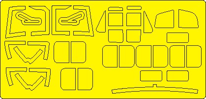 New Ware AM1261 UH-1D BASIC Kabuki Masks For Italeri 849, 2621, 2739 And Revell 04452