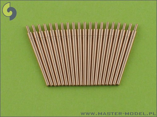 Master SM-350-017 USN 5in/38 (12.7 cm) Mark 12 barrels - for turrets without blastbags (20pcs)