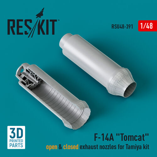 RES/KIT U48-0391 F-14A 'Tomcat' Open And Closed Exhaust Nozzles For Tamiya Kit (3D Printed)