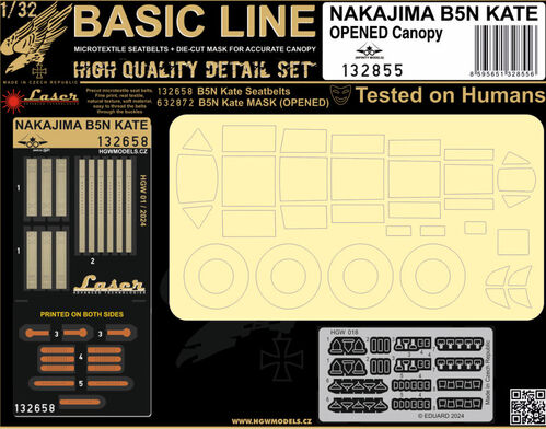 HGW Models 132855 Nakajima B5N2 Kate (Opened Canopy) - Basic Line (designed to be used with Infinity Models kits)