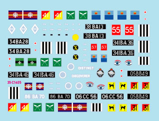 Star-Decals 35-C1405 Ferret Mk 2/2 And Mk 2/3 Scout Cars - Malaya And Indonesia - Emergency And Confrontation In 1950-60s