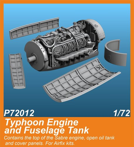 CMK P72012 Typhoon Engine And Fuselage Tank