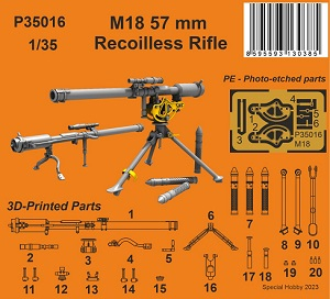 CMK P35016 M18 57mm Recoilless Rifle