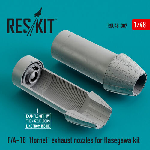 DISCONTINUED RES/KIT U48-0307 F/A-18 "Hornet" Exhaust Nozzles For Hasegawa Kit