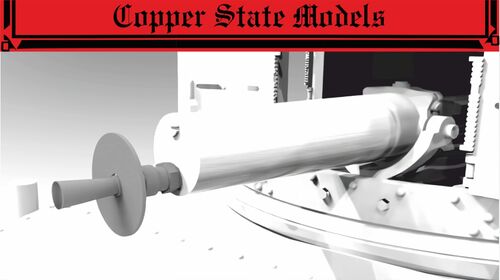 Copper State Models A35-015 MG08 Muzzle Boosters With Flash Disk