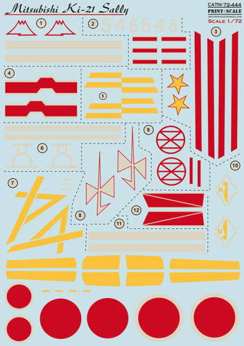 Print Scale 72-444 Mitsubishi Ki-21