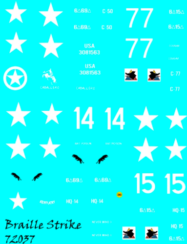Braille Strike 72037 M4A3 75 and 105mm 6th Armored