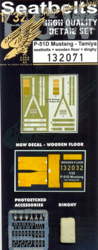 HGW Models 132071 P-51D Mustang + Dinghy