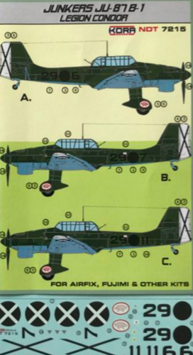 Kora Models NDT72015 Junkers Ju-87B-1 Legion Condor