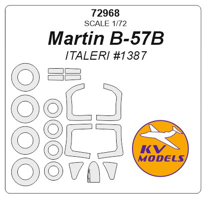 KV Models 72968 Martin B-57B / B-57G Canberra Night Hawk (ITALERI) +disks and wheels masks
