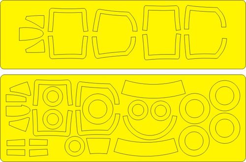 New Ware AM0554 B-57B / B-57G Nighthawk EXPERT kabuki masks for Italeri