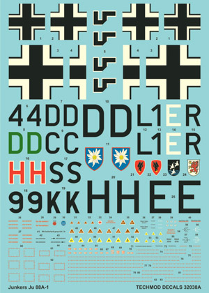 Techmod 32038 Junkers Ju 88A-1