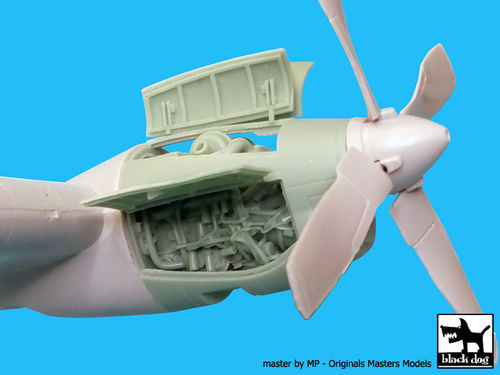 Black Dog A72027 AC-130H Hercules Engine for Italeri