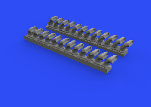 Eduard 648508 P-400 exhaust stacks EDUARD
