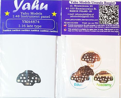 Yahu Models A4874 I-16 late ICM