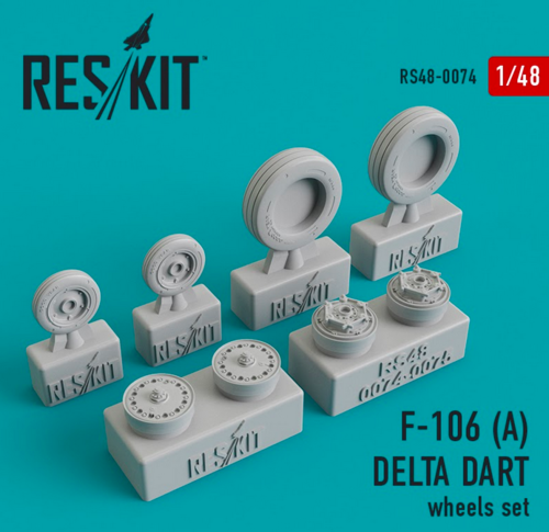 DISCONTINUED RES/KIT 48-0074 Convair F-106 (А) Delta Dart wheels set