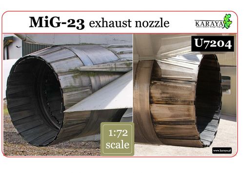 KARAYA U7204 MiG-23 exhaust nozzle – resin + PE (ex - RV)