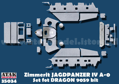 Atak Model 35034 Zimmerit Sd.Kfz.162 Jagdpanzer IV A-0