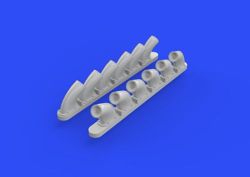 Eduard 648271 P-40B exhaust stacks AIRFIX
