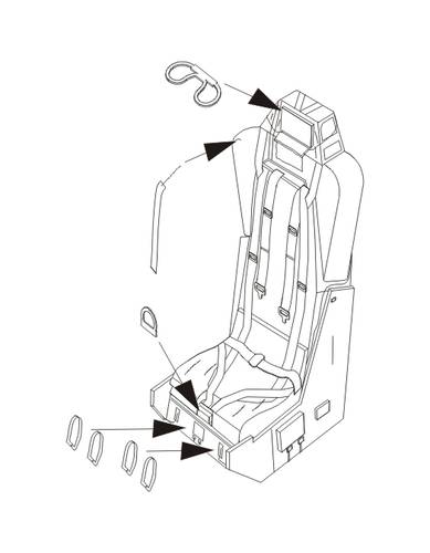 CMK K5085 MB.GQ-7A Ejection seat (European F-104G) 1/32 for Has./Rev./Ita.kit