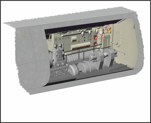 CMK KN72024 U-Boot IX Electric Motor section