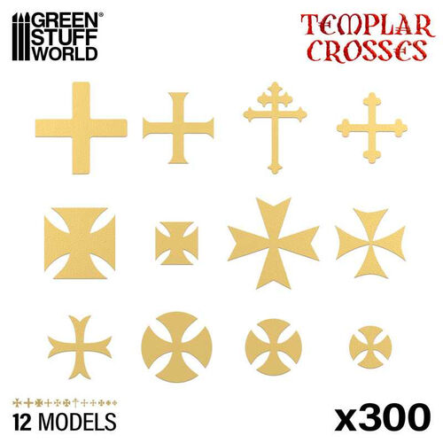 Green Stuff World 2467 Templar Crosses