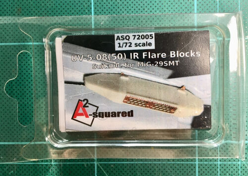 A-Squared ASQ72005 UV-5-08(50) IR Flare Blocks for MiG-29 SMT kits (for Eastern Express, Trumpeter and Zvezda kits)