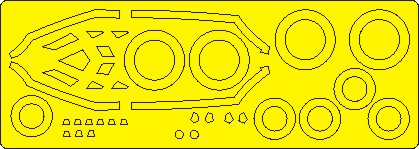 New Ware AM1277 F-35C Lightning II BASIC Kabuki Masks (For Tamiya 61127 Kit)
