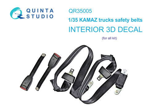 Quinta Studio QR35005 Kamaz Trucks Safety Belts - 3D-Printed & Coloured on Decal Paper (for all kits)