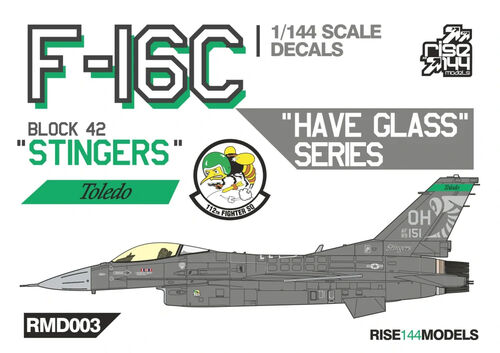 rise144models D003 F-16C Stingers Ohio Air National Guard, Vol. 1 (Have Glass Scheme)