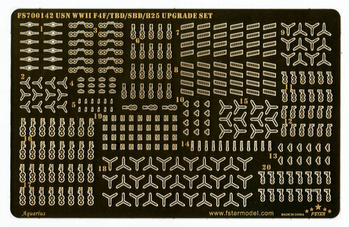 Five Star Model 700142 US Navy WWII F4F / TBD / SBD / B-25 Upgrade Set