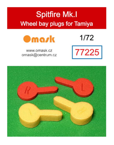 Omask 77225 Spitfire Mk.I Wheel Bay Plugs (For Tamiya 60748)