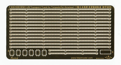 Five Star Model 351039 IJN WWII Transport Track for Torpedo (for Amateur)