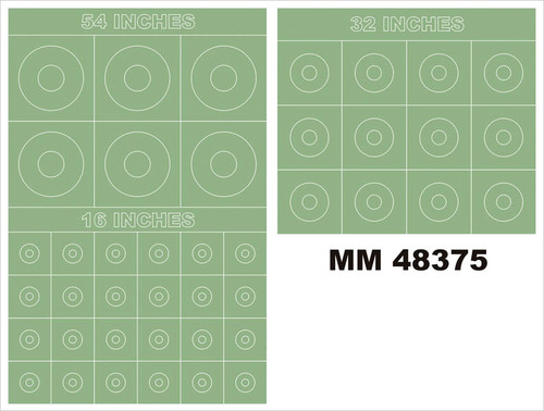 Montex MM48375 RAF SEAC ROUNDELS 54,32,16 Inches