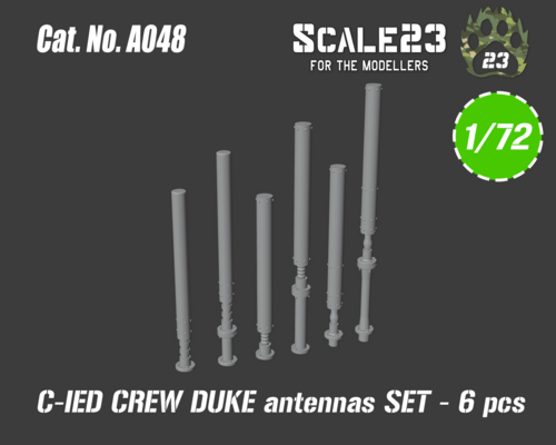 Scale23 72-A048 C-IED CREW DUKE antennas (Mixed set) - 6 pcs