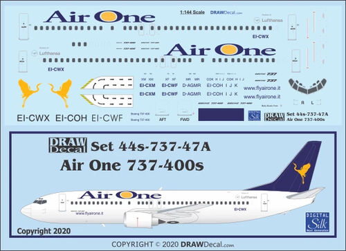 Draw Decal 44-737-47A Boeing 737-400 - Air One