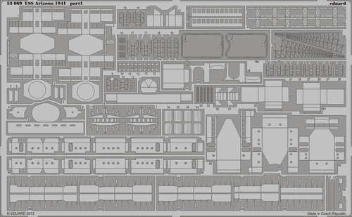 Eduard 53069 USS Arizona 1941 1/350 HOBBY BOSS