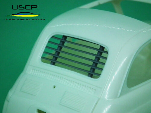 Ukrainian Scale Cars Production (USCP) 24A088 Fiat 500F Rear Window Louvers (Tamiya)